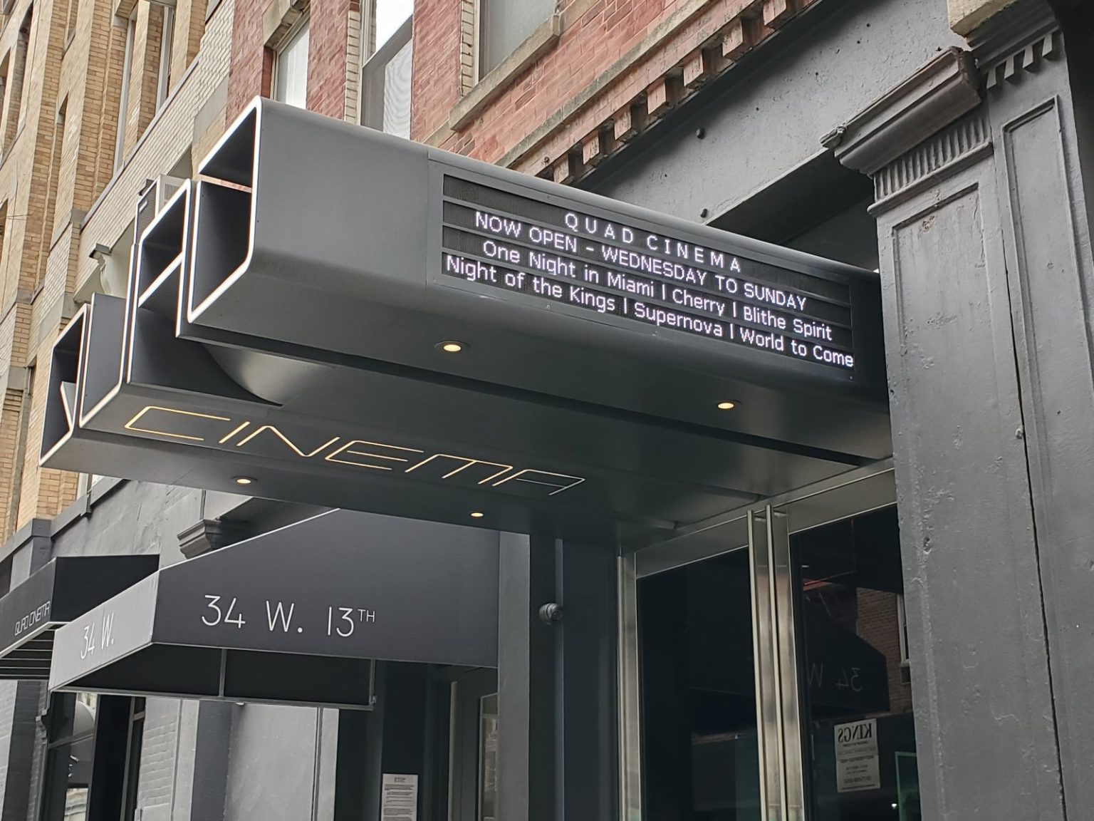 Now Reopened! | Quad Cinema